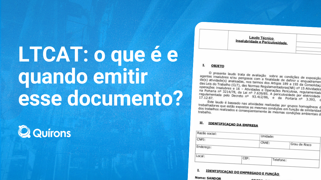 LTCAT: o que é e quando emitir esse documento?
